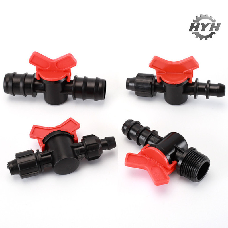 [HYH] Plastic Hose Pagoda Ball Valve DN15/20 Male Threaded Quick Insert Water Pipe Valve ...