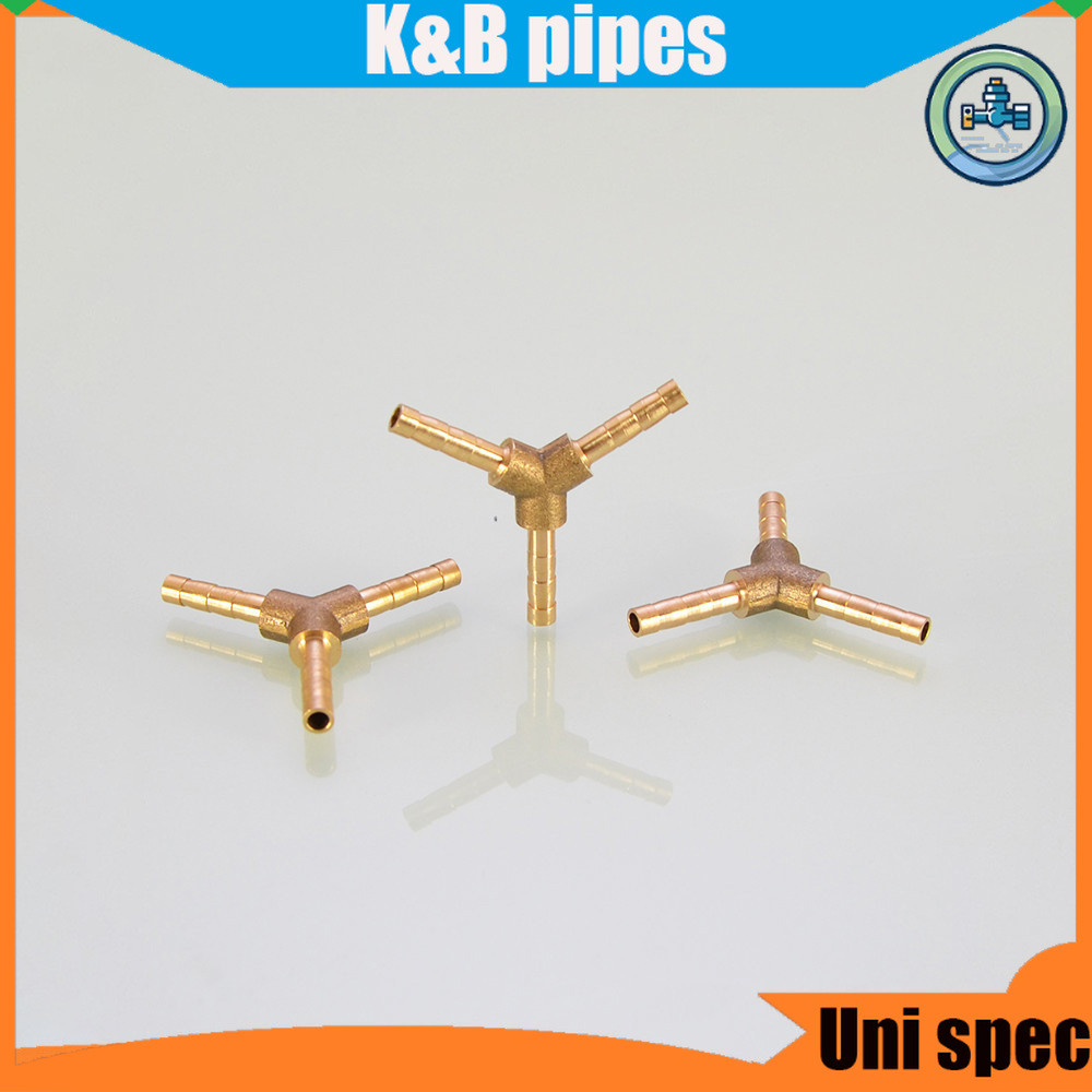 【KH2】Brass Y-shaped triparted pipe joints water pipes gas hoses car ...
