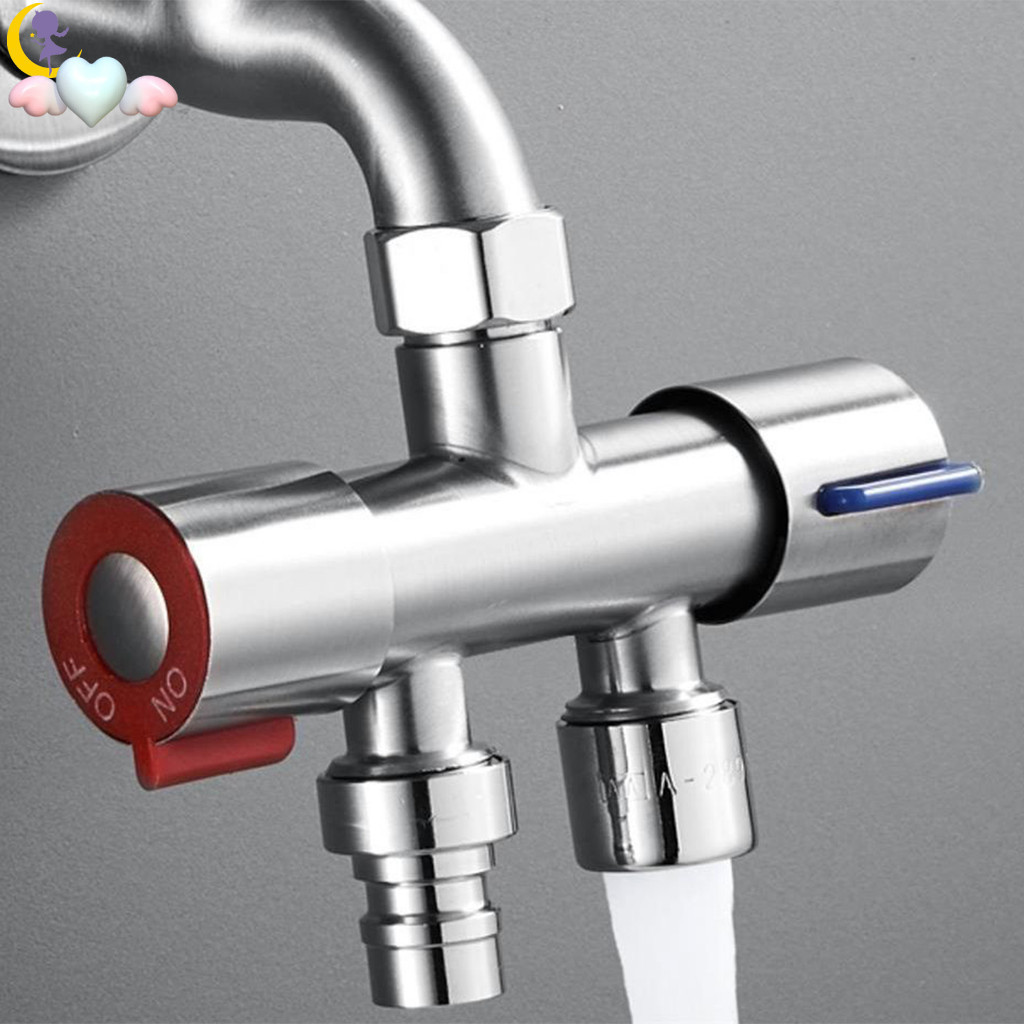 Washing Machine Faucet One-To-Two Adapter Special One-Inlet Two-Outlet ...