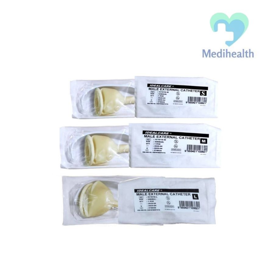 IDEALCARE Male External Catheter (uridrop/condom catheter)[S / M / L ...