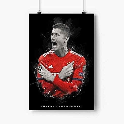 Robert Lewandowski Poster Artwork Soccer Player Poster Soccer Wall Art ...
