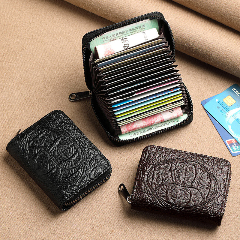 Dompet duit syiling banyak slot kad dua dalam satu beg kad kulit corak ...