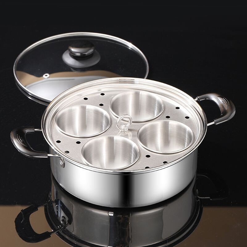 Thickened Food Grade Stainless Steel Egg Steamer Small Household Egg ...