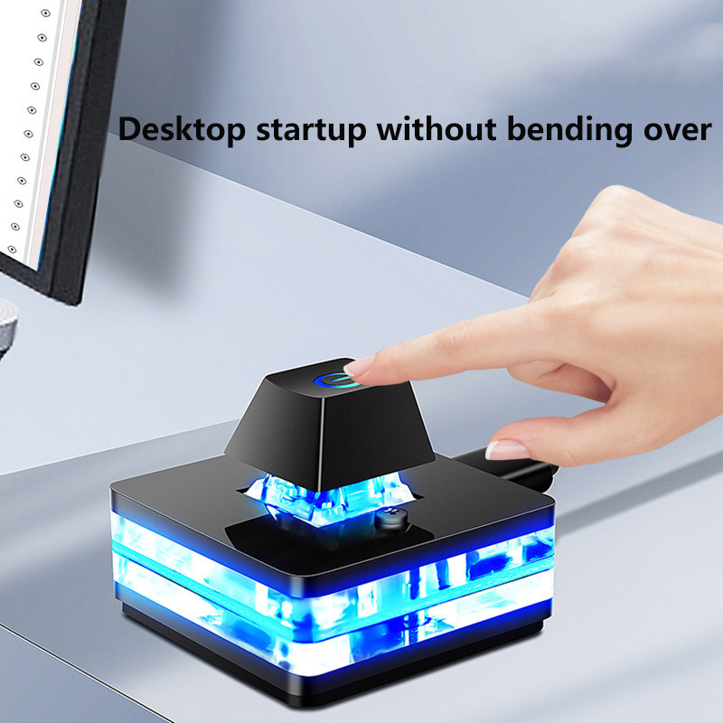 [NAY] Desktop Computer Switch For External Power Button 1.8M LED Lights ...