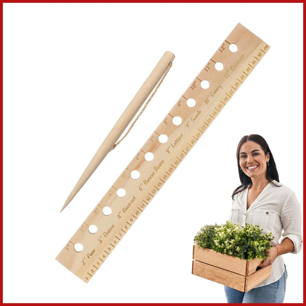Seeding Spacing Ruler Spacer Tool Seeder Planting Ruler with Holes ...