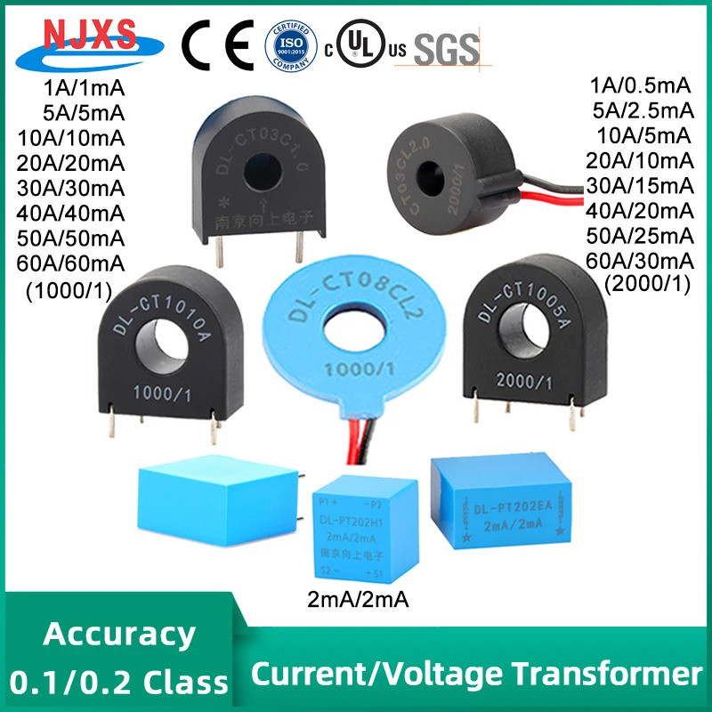 NJXSE Precision Current Transformers 2ma2ma Voltage Transformer 1000/1 ...