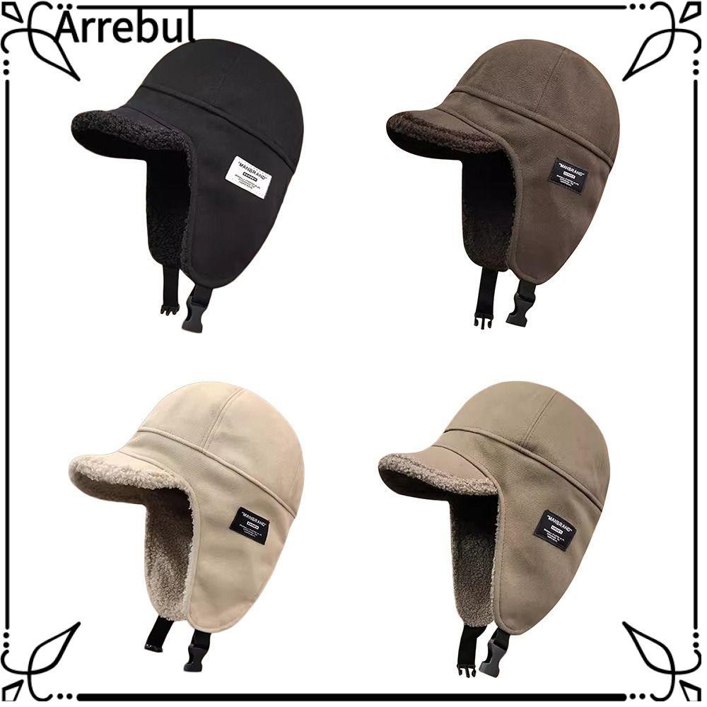 ARREBUL Bomber Hat, Plush Warm Winter Cap, Outdoors Thick Windproof Earflap Bonnet for Men Women ...