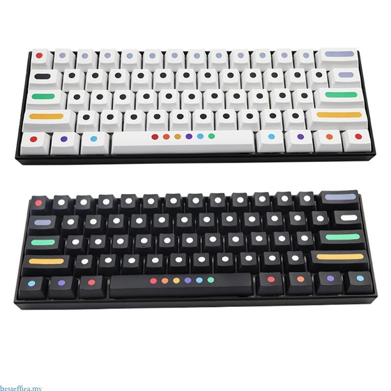beste 71 Keys Set OEM Profile Custom Dots Keycaps PBT Dye Sublimation ...