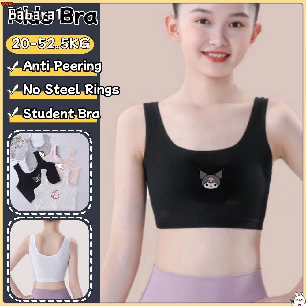 8-12 Year Old Kids Bra Kuromi Lingerie Hello Kitty Cute Vest For ...