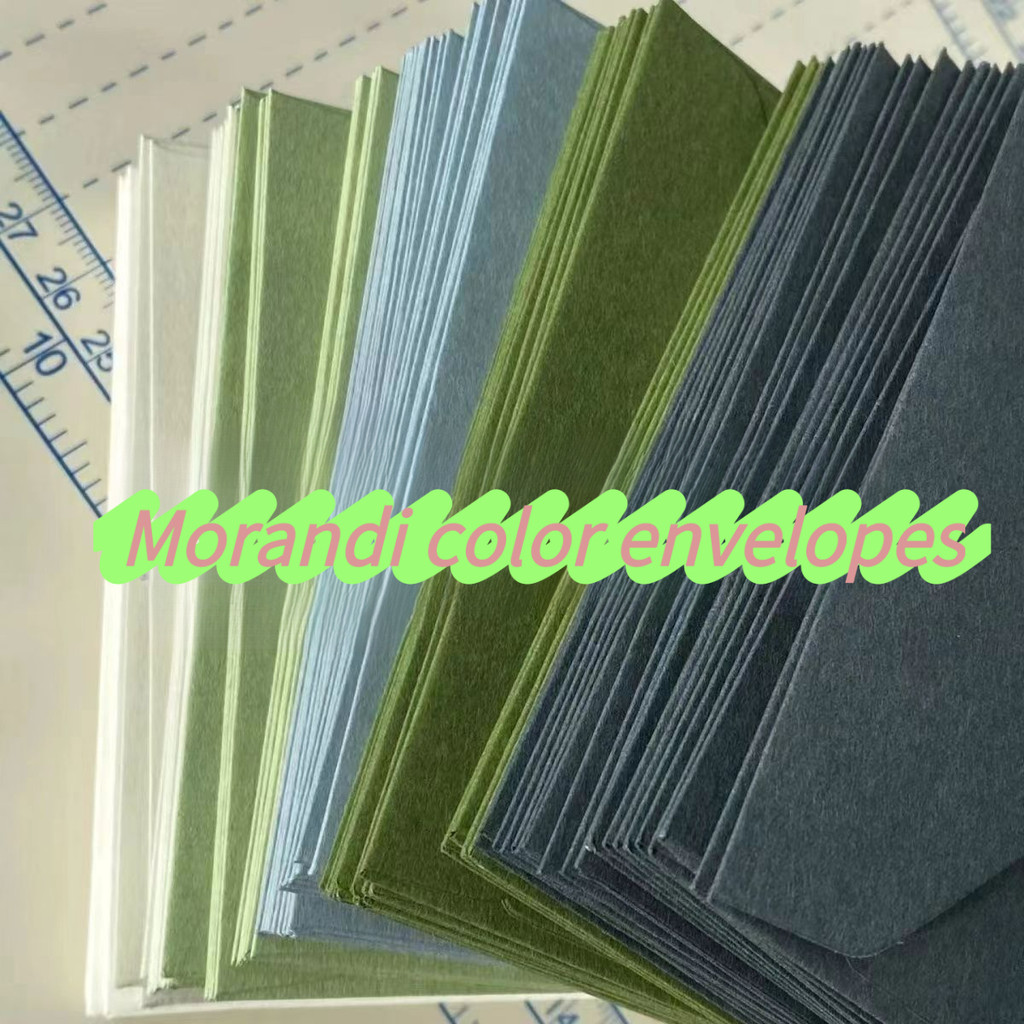 [LC] 10 pcs Morandi color B6 envelopes vintage stationery set gift card ...