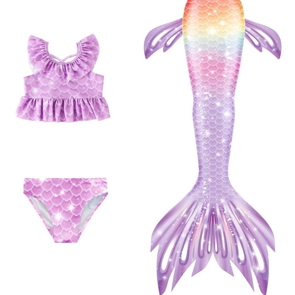 Mermaid mermaid Clothing Children's mermaid Tail Swimsuit Girls ...