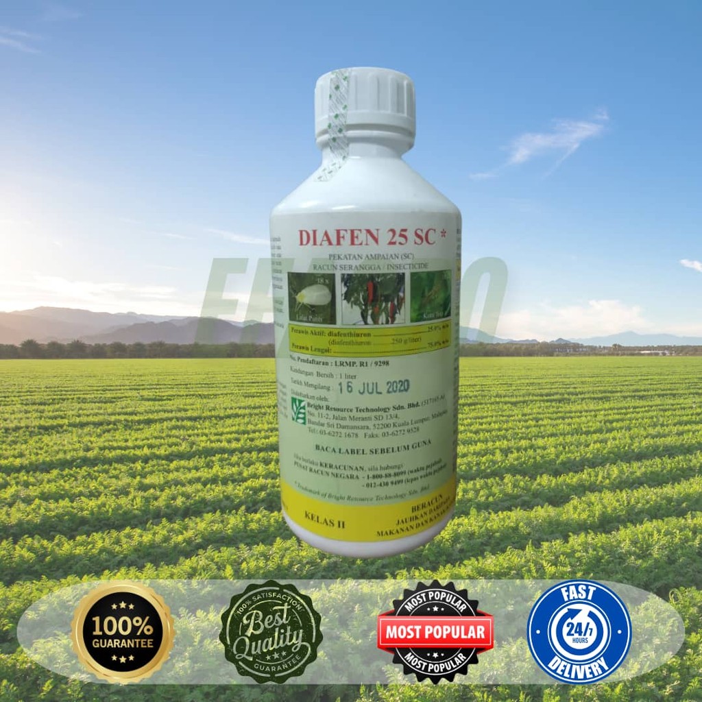 DIAFEN 25 SC 1L "DIAFENTHIURON" (INSECTICIDE/ RACUN SERANGGA) | Shopee ...