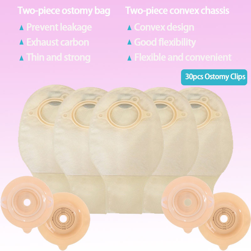 10PCS Two-Piece Colorectal Diversion Fistula Stool Bag for Stoma Care ...