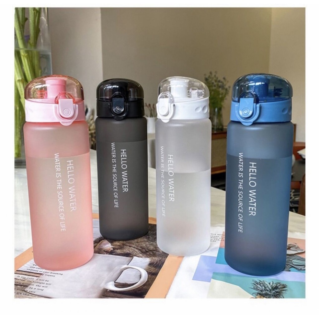 Matt/Transparent Water Bottle With Scale Cute And Small With Filter ...