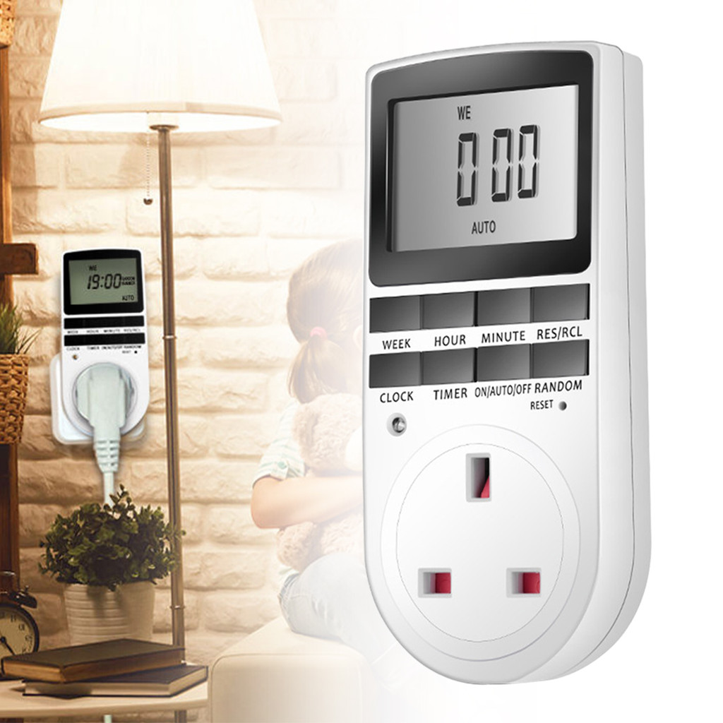 Classic Digital Electric Timer Plug Socket Programmable Switch Screen ...