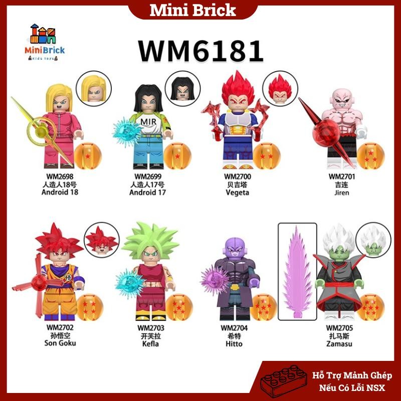 Dragon Ball Assembly toys Minifigures anime manga Dragon Ball WM6181 ...