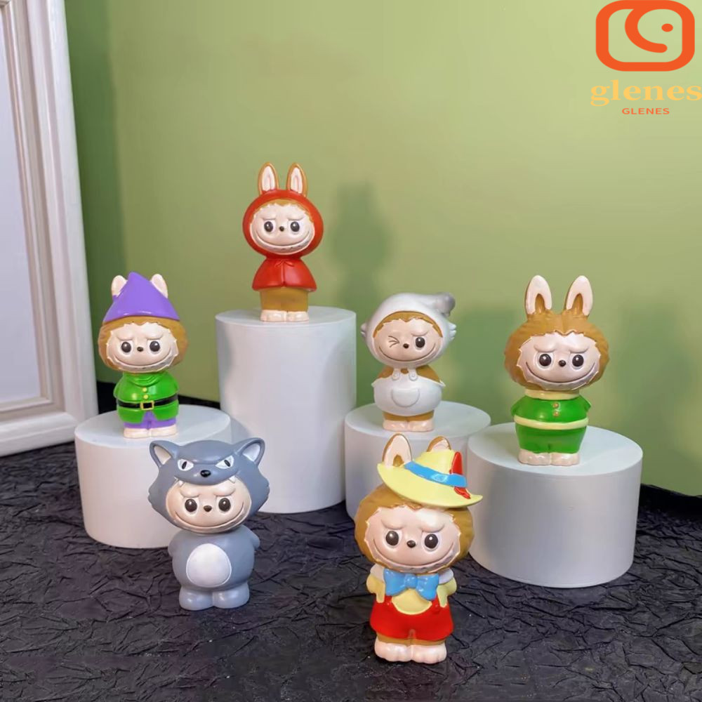 GLENES Anime Fruit Labubu Figure, Statue Cartoon COS Labubu Action ...