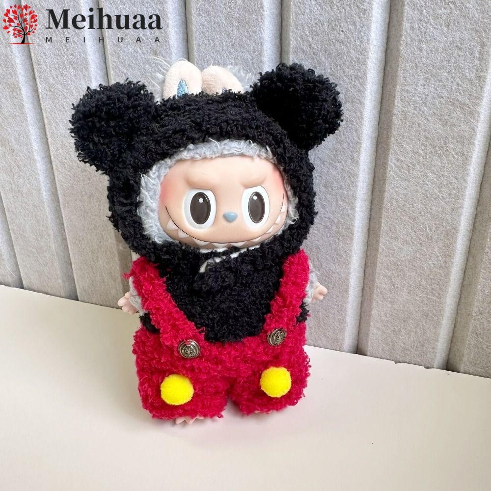 MEIHUAA Labubu Doll Clothes, Mickey Cute Labubu Plush Clothing Set ...