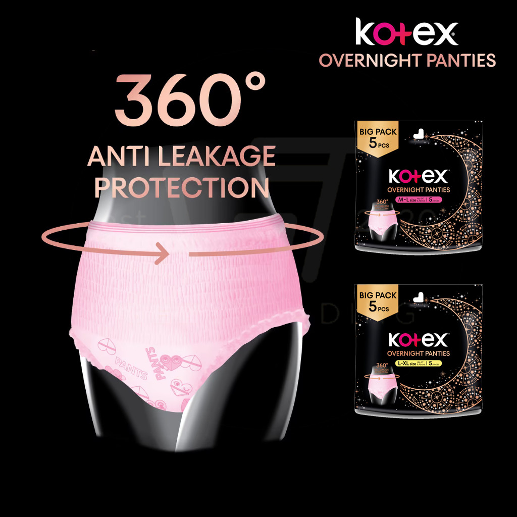 Kotex Overnight Panties 5's Assorted Size | Shopee Malaysia