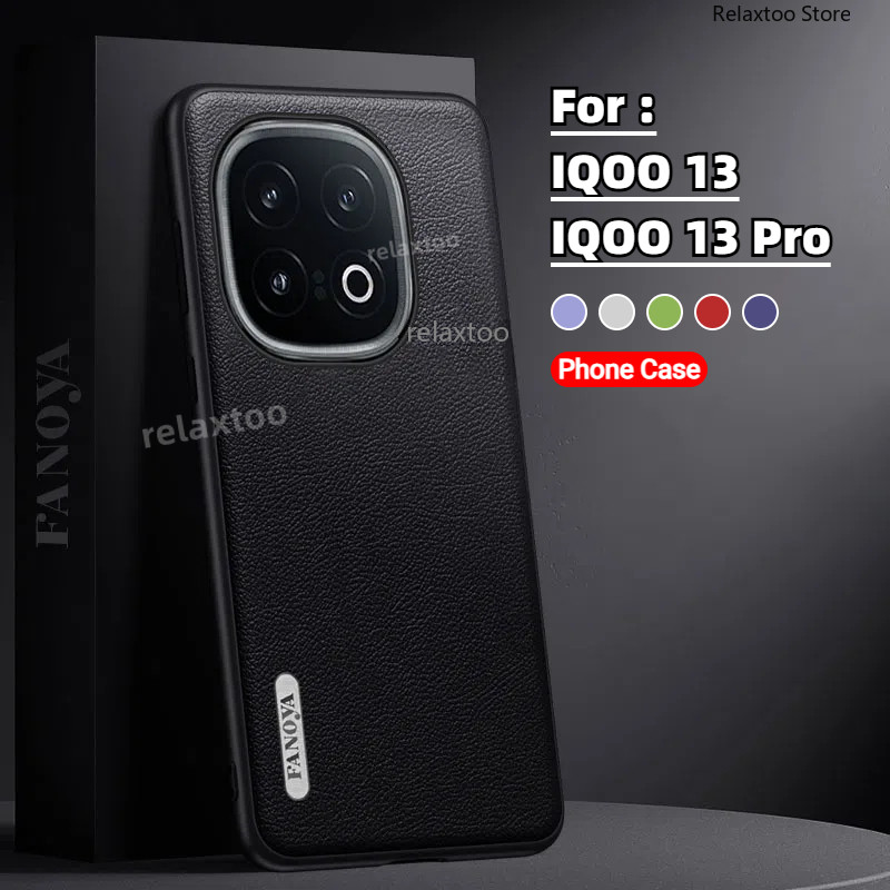IQOO13 Pro 5G Matte Leather Texture Casing For For vivo iQOO 13 Pro ...