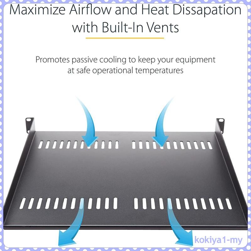 [KokiyaedMY] 1U Server Rack 10" Deep 1U Server Rack Shelf for Cabinet ...