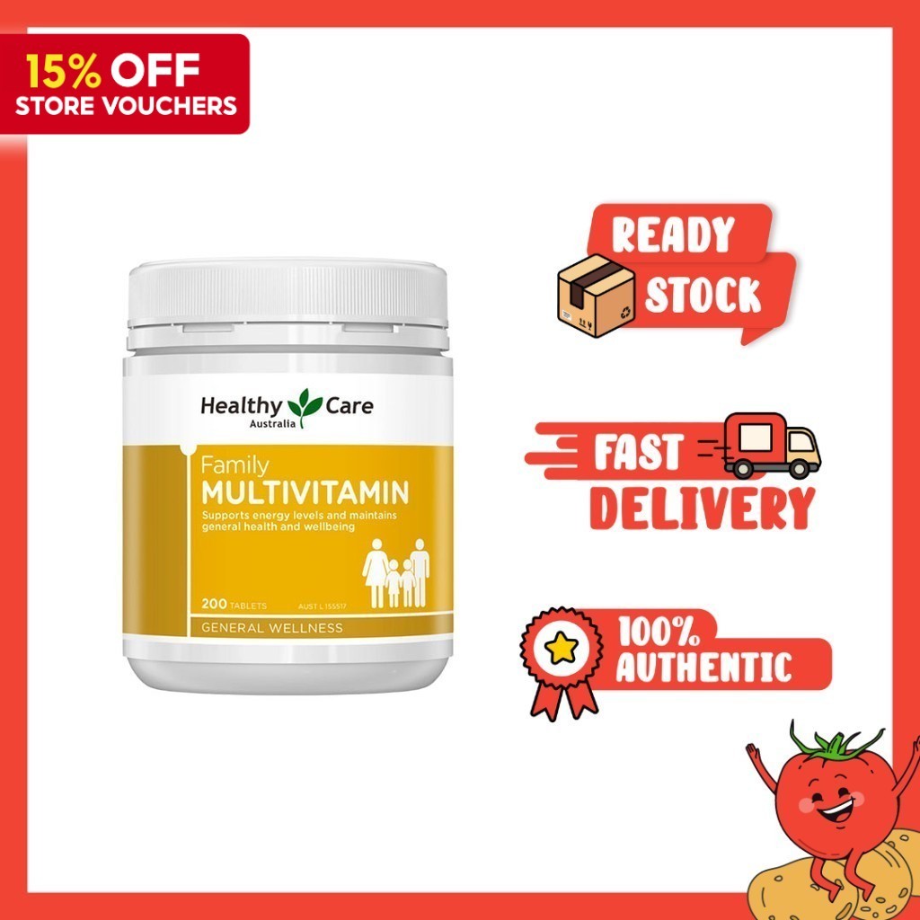 HealthyCare Family Multivitamin General Wellness - 200 Tablets | Shopee ...