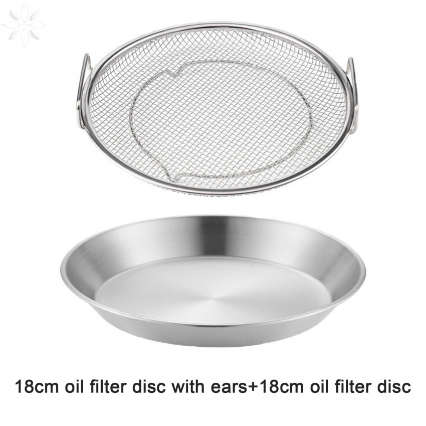Kitchen Stainless Steel Frying Oil Strainer Oil Leaking Mesh Fryer Oil ...
