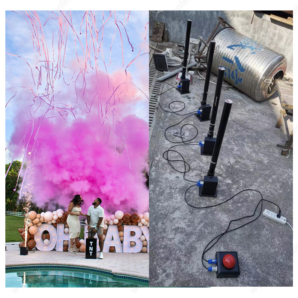 Electric Confetti Cannon Machine Launcher Confetti Cannon Gun Confetti ...