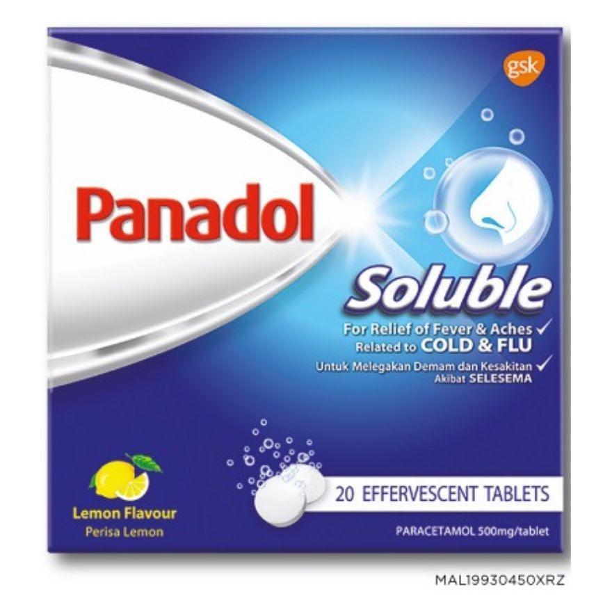 PANADOL Soluble Tablet 500mg (20’S) | Shopee Malaysia