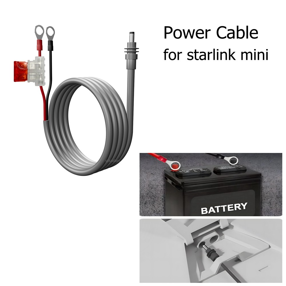 For Starlink Mini Specific Power Cable DIY 18AWG Wiring Extension ...