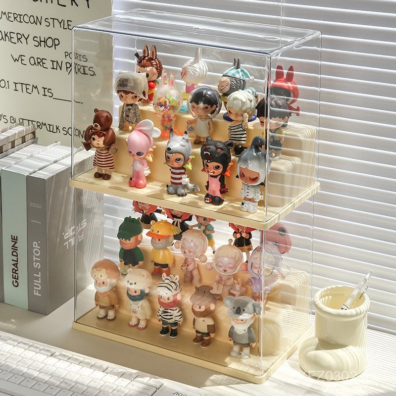 Acrylic Display Cabinet Ladder Storage Box Granules Figure popmart ...