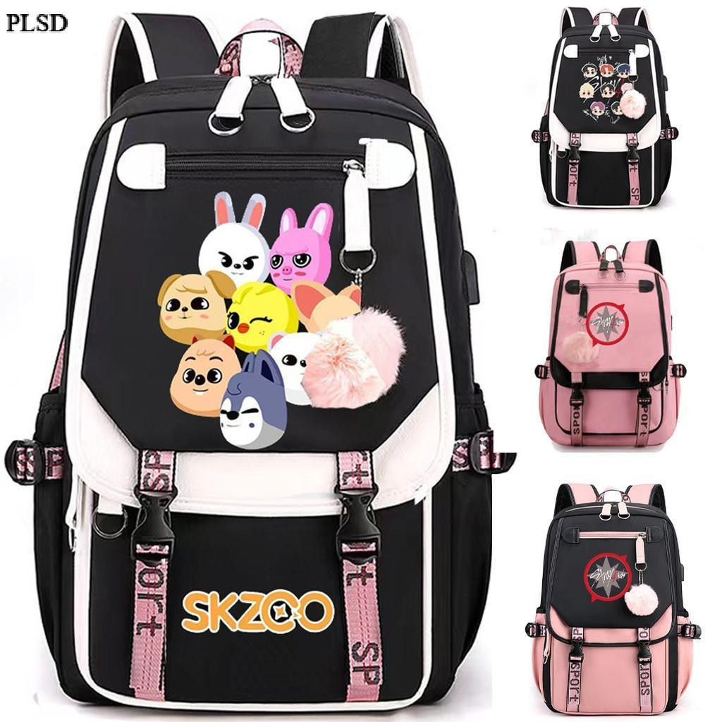 STRAY KIDS School Bag Students Children Girl Backpack SKZOO Large Women ...