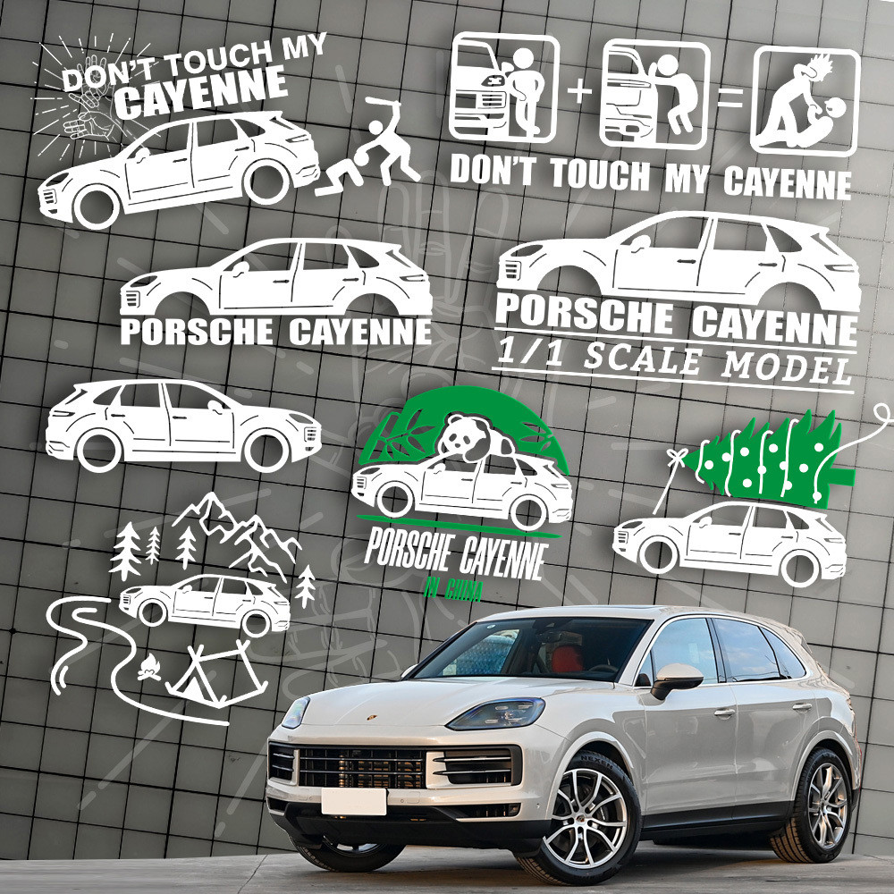 Porsche Stickers, cayenne Window Decoration Stickers, GTS, TURBO ...