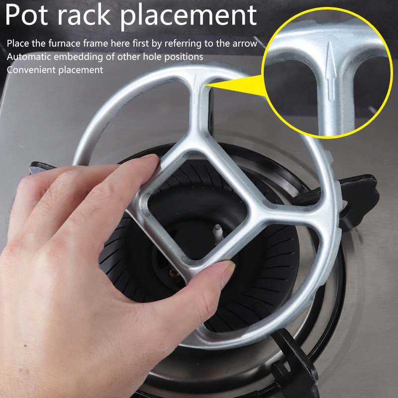 [ndr] 1PC Kitchen DIY Accessories Wok Pan Support Rack Small Stove Pot ...