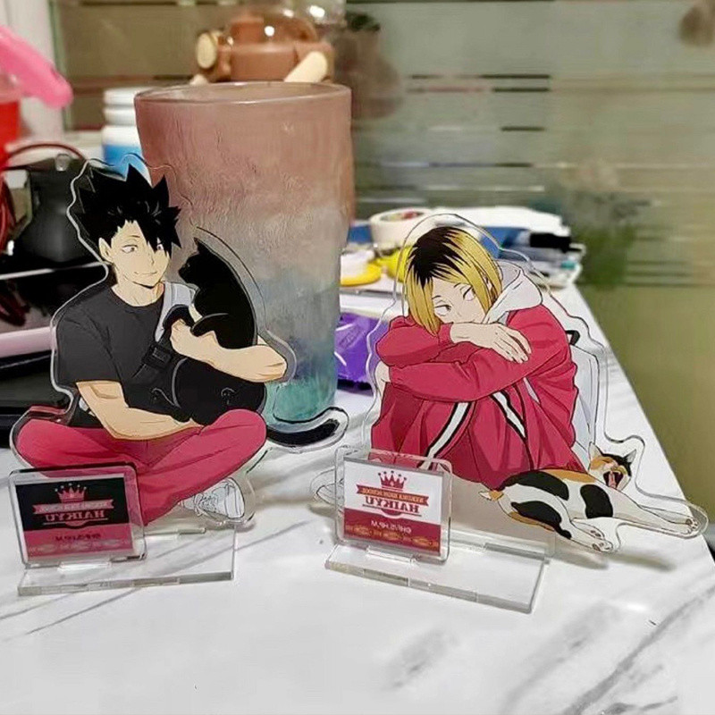 2Pcs/Set Anime Haikyuu!! Acrylic Stand Figure Kuroo Tetsurou Kozume ...