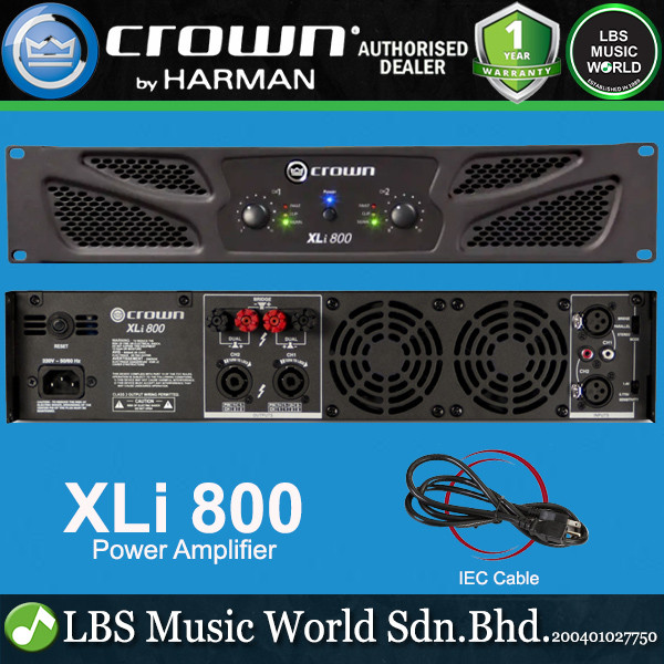 Crown XLi 800 300W 2 Channel Power Amplifier Amp (XLi800) | Shopee Malaysia