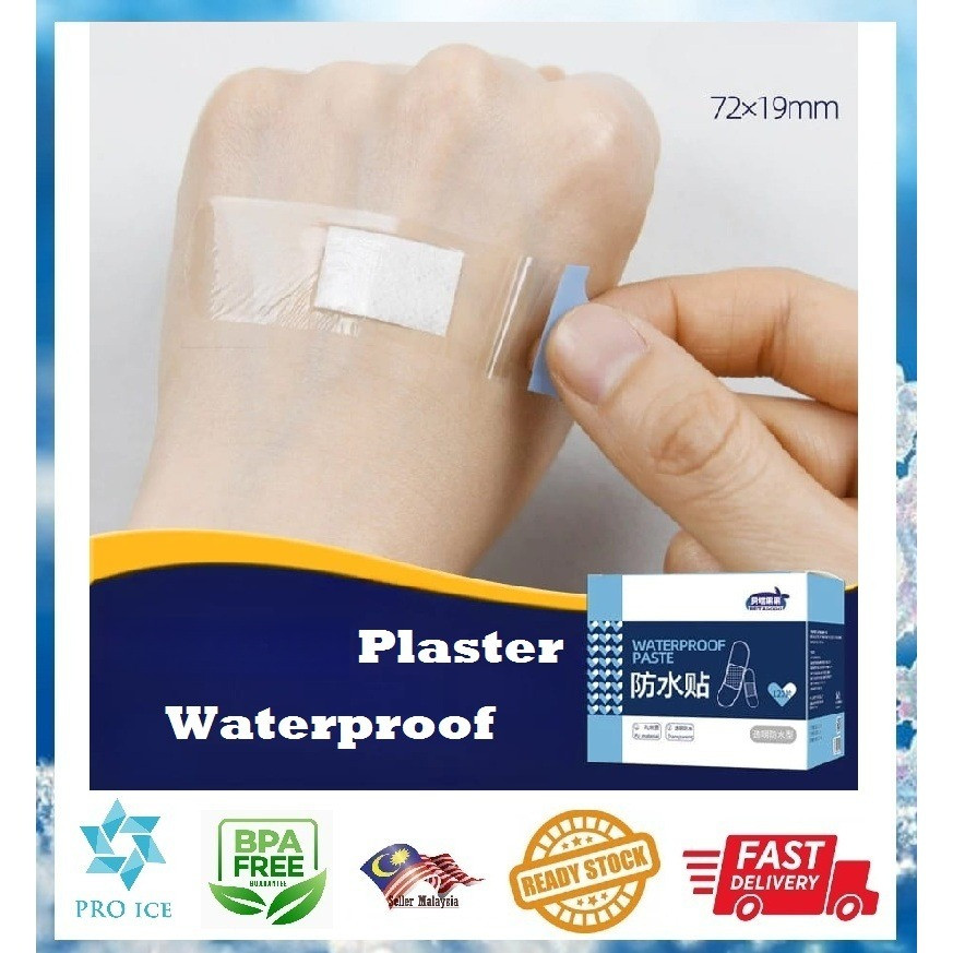 *PRO_ICE* 120PCS Waterproof Adhesive Wound Plaster Transparent | Shopee ...