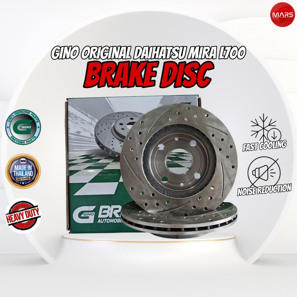 GINO BRAKE DISC / DISC ROTOR - DAIHATSU MIRA L700 | Shopee Malaysia