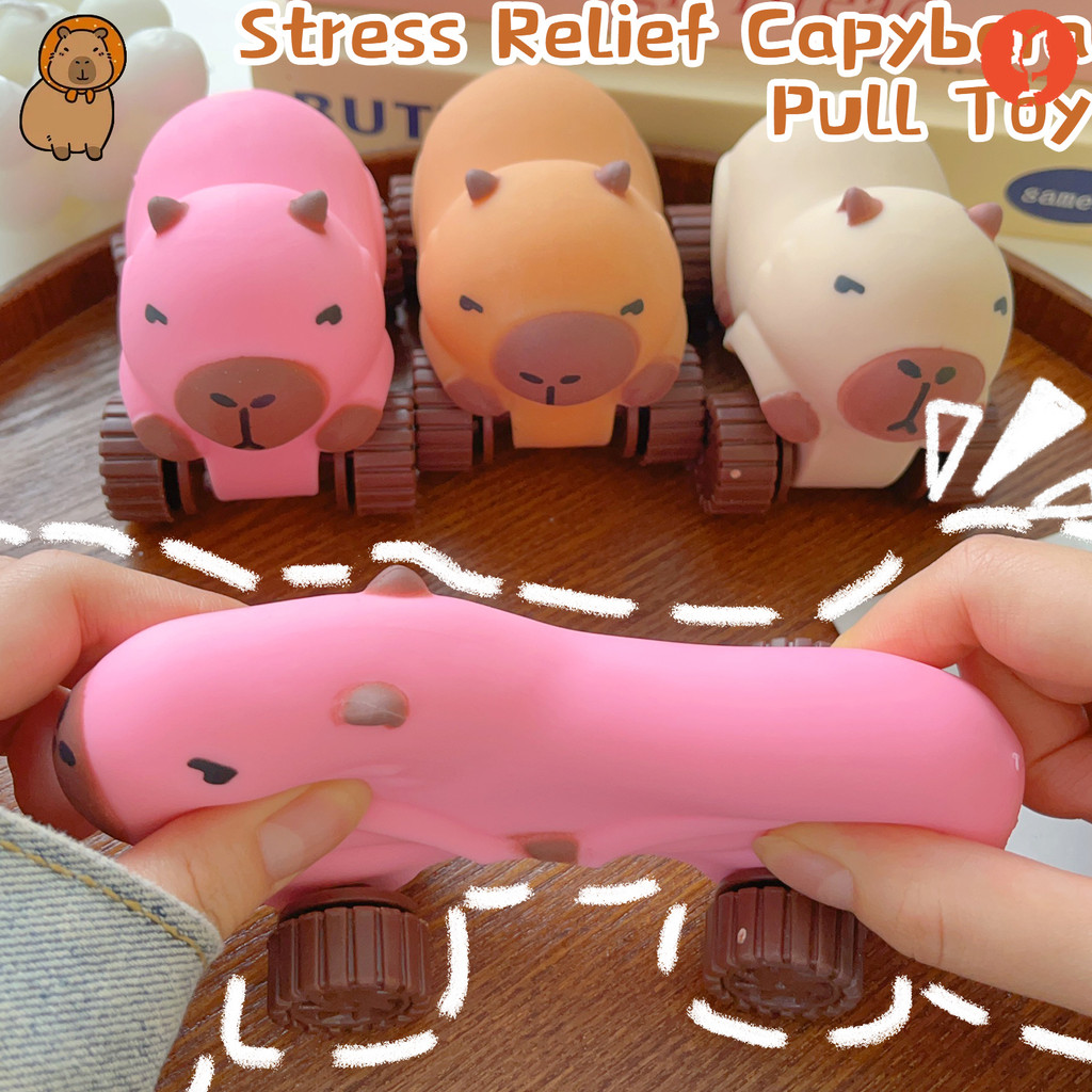 Capybara Depressurise Toy Capybara Fidget Toy with Wheels Creative ...