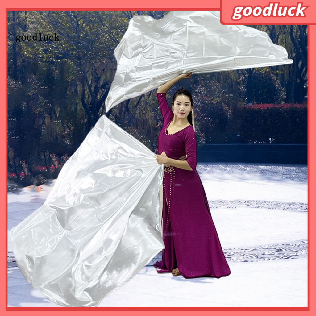 goodluck| Stretchable Metal Rod Dance Flag Shiny Dance Flag Options ...