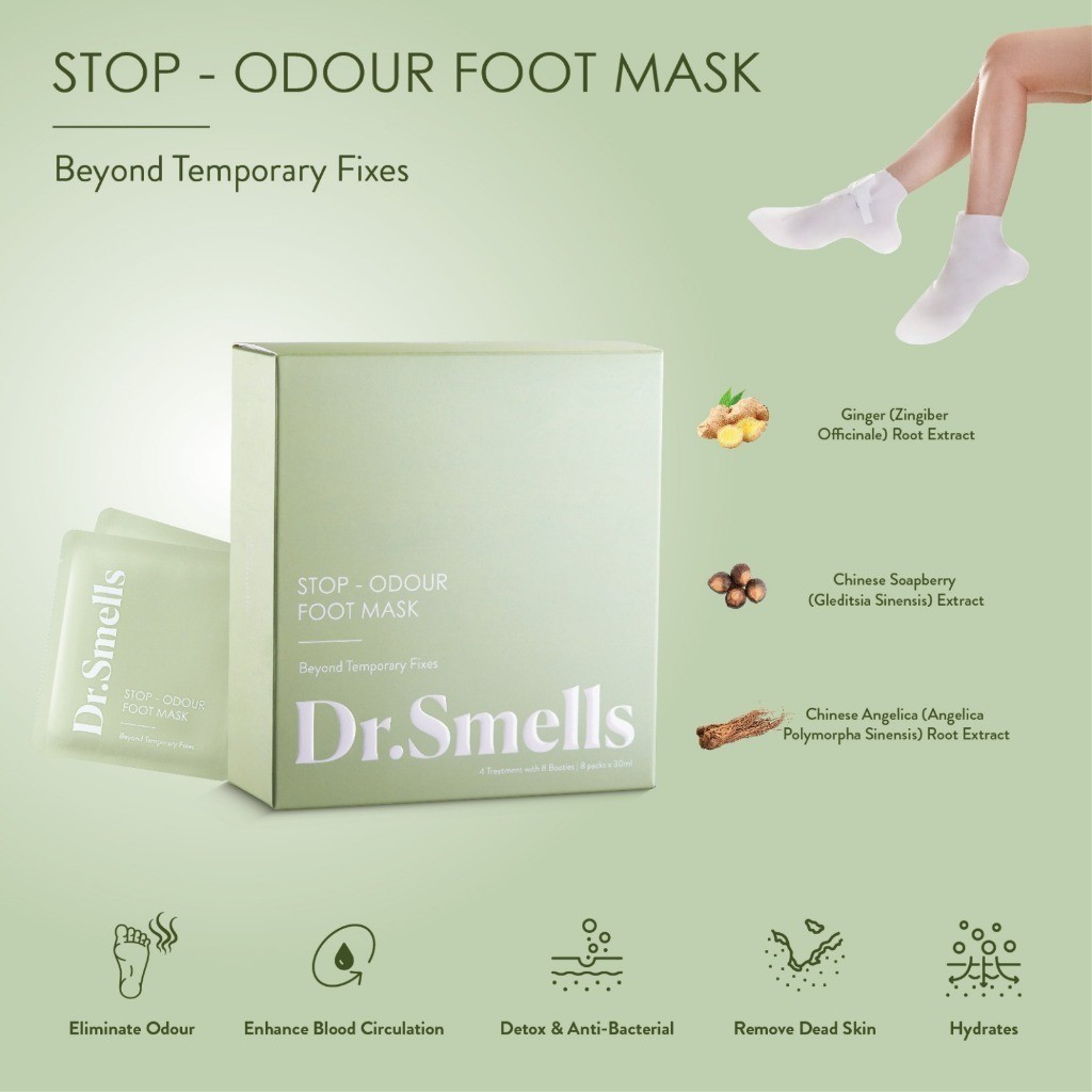 Dr Smells Stop-Odour Foot Mask | Shopee Malaysia