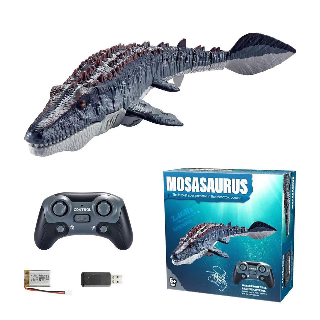 2.4g Wireless Remote Control Mosasaurus Simulation Crocodile Diving ...