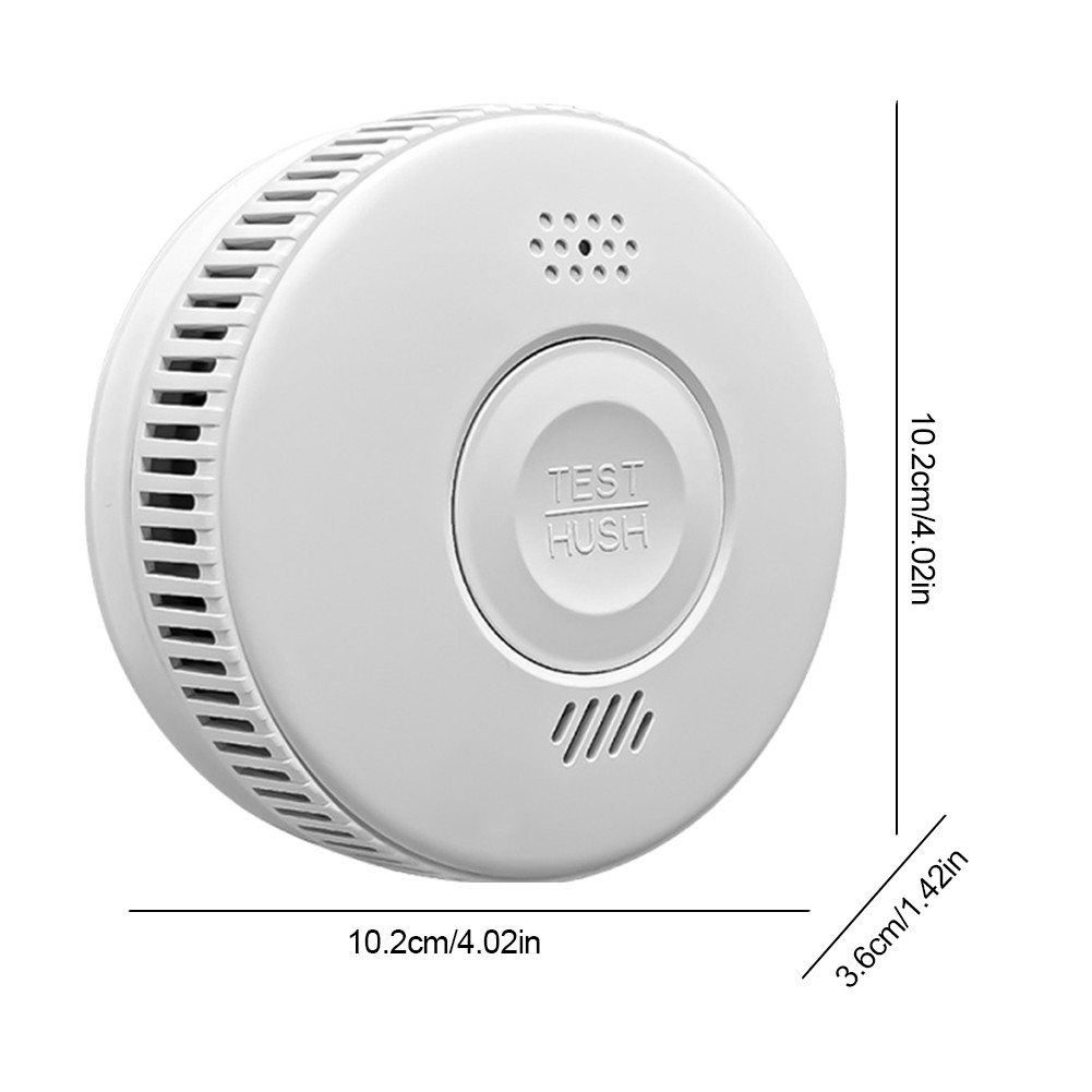 WiFi Smart Fire Alarm Battery Operated 85dB Smoke Detector for Bedroom ...