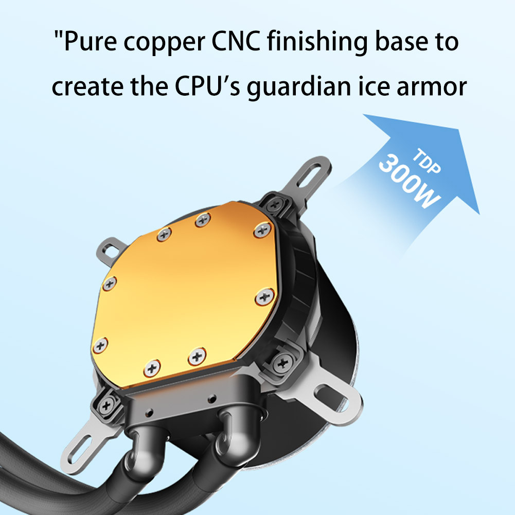 Liquid CPU Cooler 120mm ARGB & PWM Fans Water Cooling CPU Cooler for ...