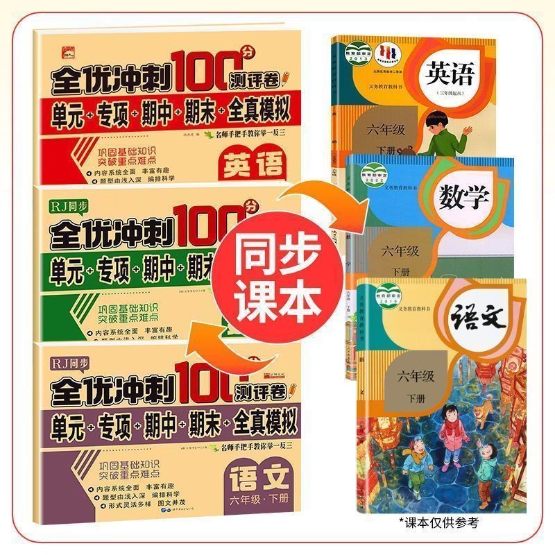 Sixth Grade Volume 2 Volume Sprint 100 Points Test Paper Full Set ...