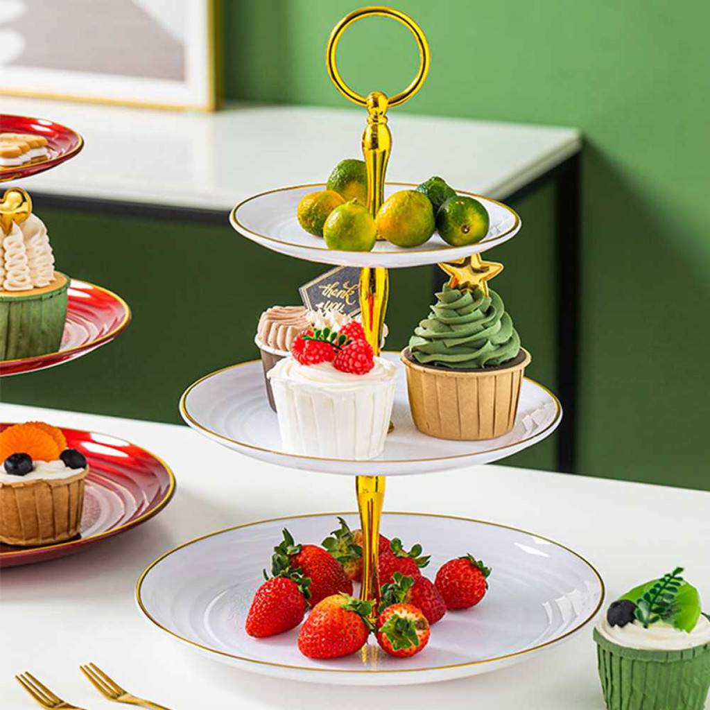 3 Tier Detachable Plate Cake Stand Display Stacking Cake Rack - YGN-3 ...