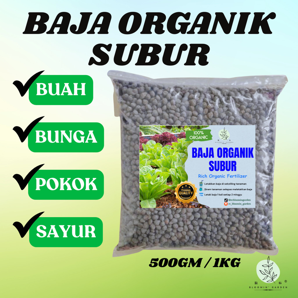 Rich Organic Fertilizer Vegetables Fertilizer Flower Baja Organik Subur ...