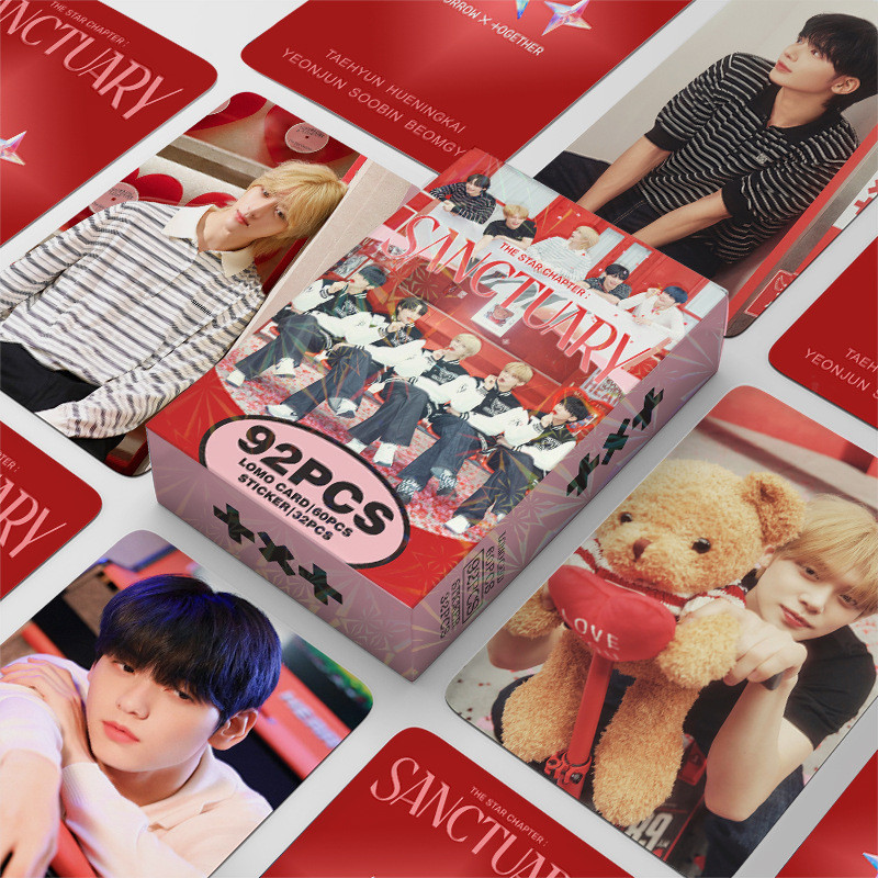 92-96pcs TX-T The Star Chapter SANCTUARY Lomo Cards SWEET FREEFALL Stickers Photocards Soobin ...
