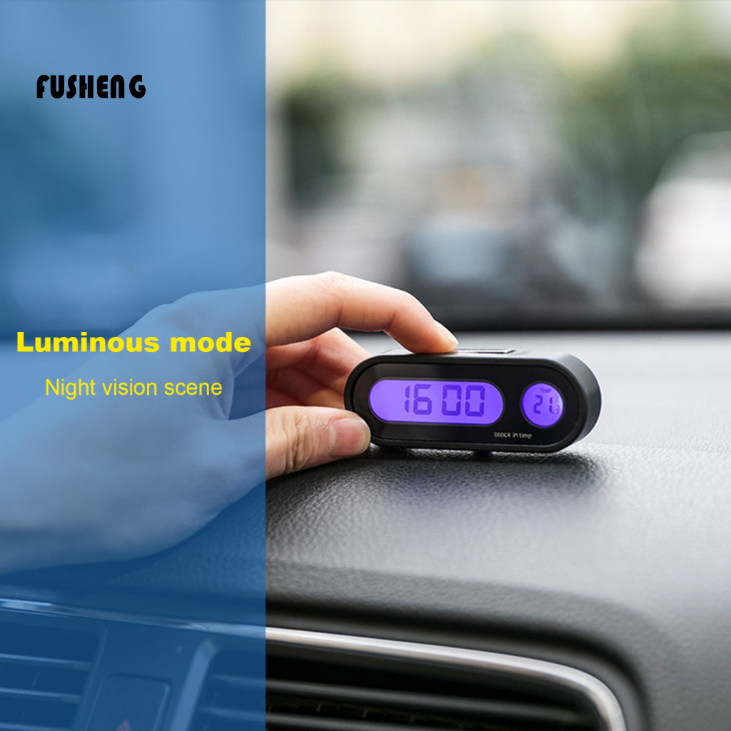 Car Thermometer with Display Electronic Clock Thermometer for Vehicles ...