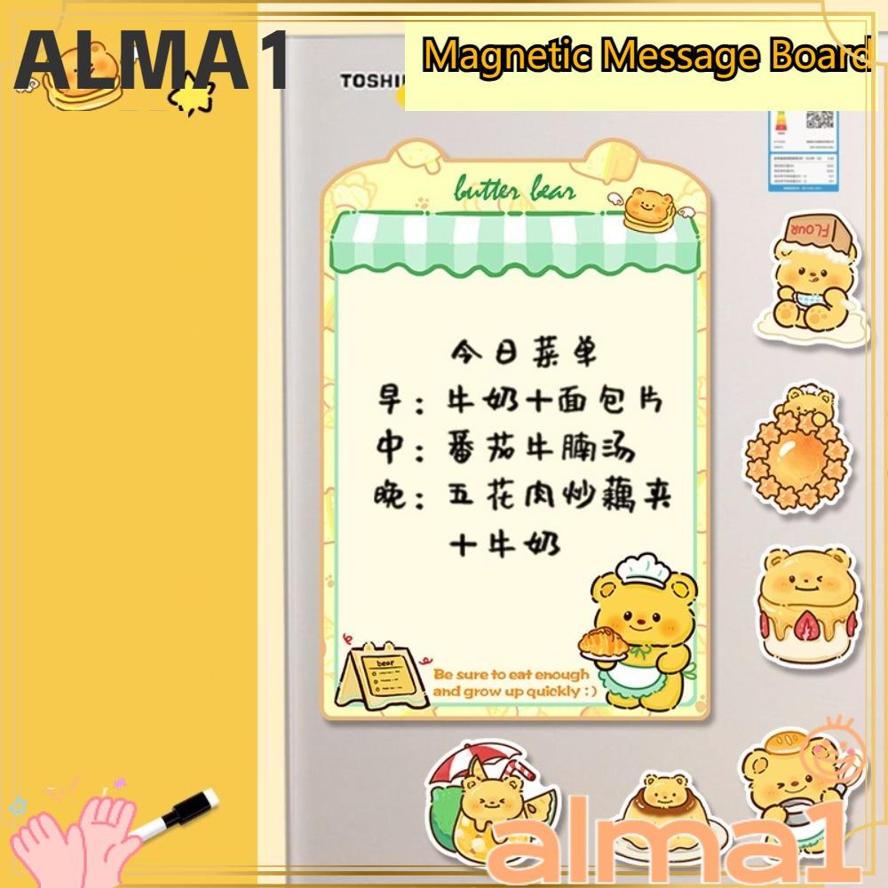 ALA 1 Set Magnetic Whiteboard, Erasable Sanrio Magnetic Message Board, Cartoon Chiikawa Capybara ...